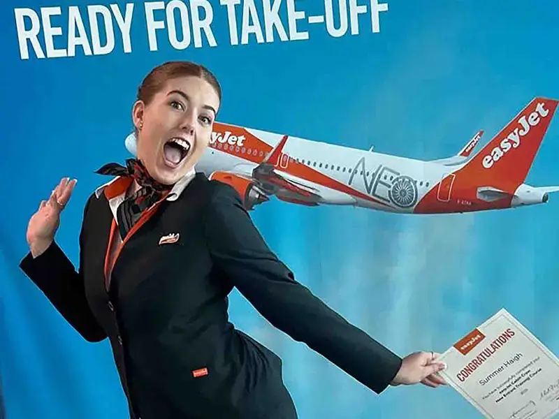 Former travel and tourism student flying high after graduating as ...
